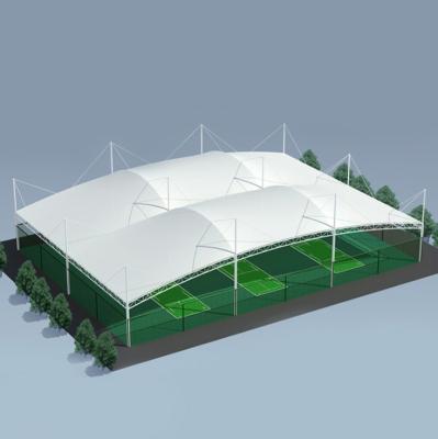 중국 스쿼시 코트 건설 야외 실내 금속 유리 코트 전문 경쟁 지붕 판매용