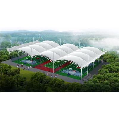 China Customized Outdoor Padel Court Roofing 's Squash Glass Court Canopy For Professional Court for sale