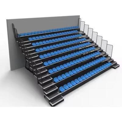 China Sports Complex Retractable Bleacher Gym Bleachers Gymnasium Telescopic Seating System For Basketball Court for sale