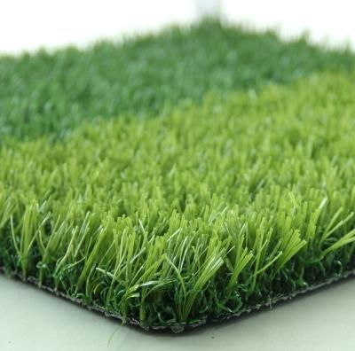 China Professionele voetbalgras 25 mm kunstgras met dubbele vezels voor voetbalkooien Te koop