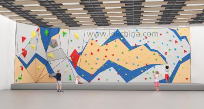 China Professional Modular Climbing Wall - Weatherproof Fiberglass Panels & Custom UV Printing for sale
