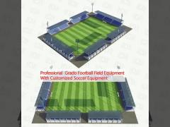 Equipo de campo de fútbol profesional Grado con equipo de fútbol personalizado