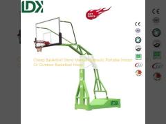Cheap Basketball Stand  Manual Hydraulic Portable Indoor Or Outdoor Basketball Hoop