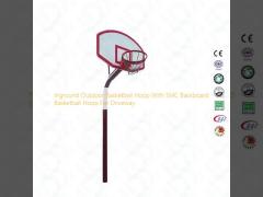 Inground Outdoor Basketball Hoop With SMC Backboard Basketball Hoop For Driveway