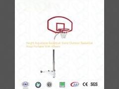 Ballo da basket regolabile in altezza Ballo da basket all'aria aperta Ballo da basket portatile con ruote