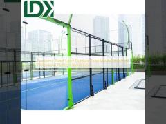 Campo da Padel Panoramico Esterno Professionale per Tennis su Piattaforma per Sport