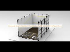 Personalizzare il campo dimensione di legno campo di squash interno per giocatori singoli e doppi