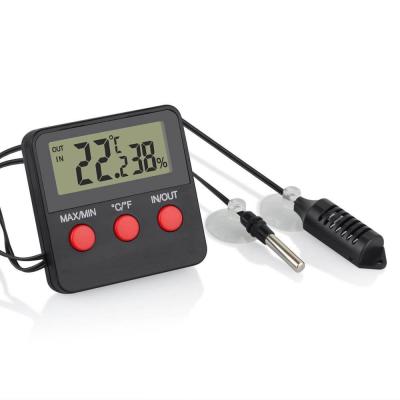 China DTH-74 Digital Thermometer Hygrometer With Dual Sensors, Humidity Temperature Gauge For Fish Tank, Brooding for sale