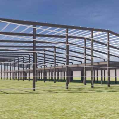 China Steel Structure Components For Building Strong Industrial Warehouses Commercial Centers for sale