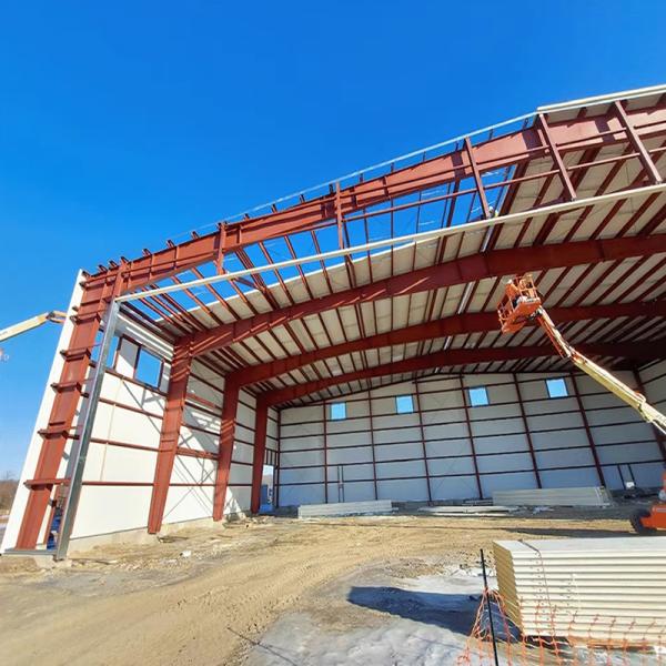 Quality Modern Clear Span Prefab Steel Garage Steel Structure Workshop Warehouse Shed Supermarket for sale