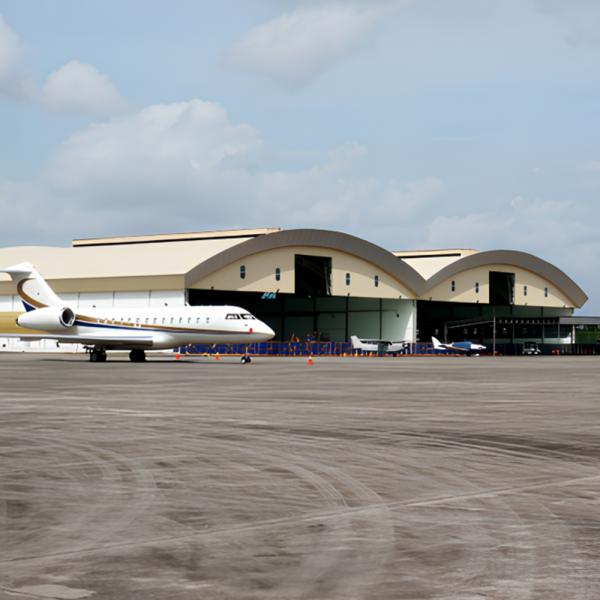 Quality Modern Prefabricated Lightweight Steel Frame Airplane Steel Hangar Storage Room Building for sale