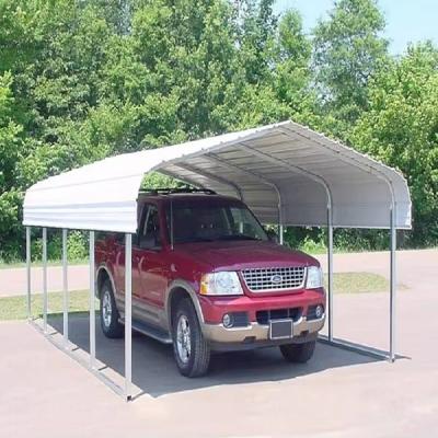 China 20ft X 20ft Portable Carport Canopy Garage Prefabricated Galvanized Steel Regular Roof for sale