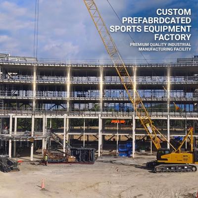 China Economical Prefab Steel Workshop Q355 Hot Dip Galvanized Frame Fast Bolt Installation 50 Year Lifespan Vietnam for sale