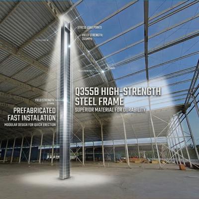 China Hot Dip Galvanized Anti Corrosion Steel Structure Warehouse Building for Middle East Coastal Industrial Use for sale