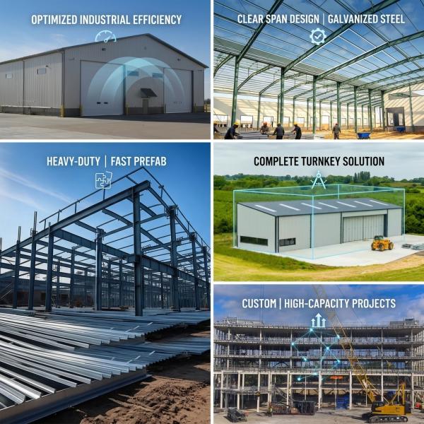 Quality Modular Prefabricated Steel Warehouse Building Expandable Design Rural Farm Equipment Shed Australia for sale