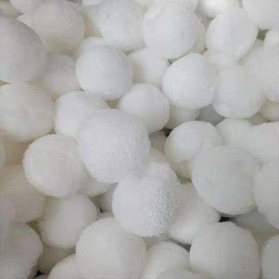 China Waster Water Treatment Fiber Ball, Size:30-50mm, Raw material: 100% polyerter, Colour:white for sale