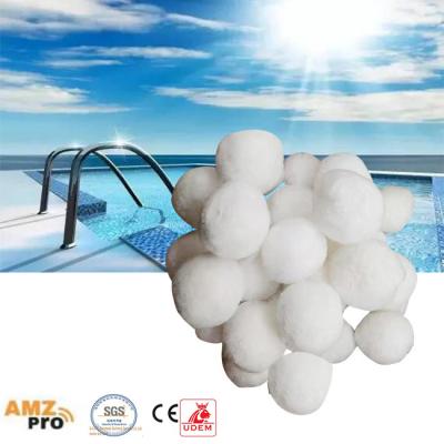 China swimming pool clening Reusable fiber ball, Size:30-50mm for sale