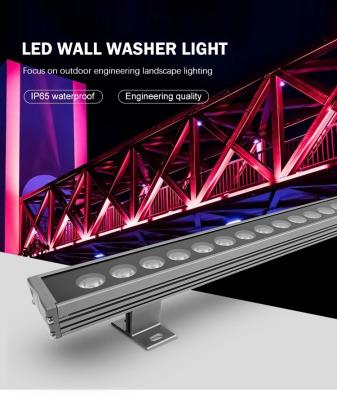Cina La rondella d'accensione all'aperto della parete di RGB DMX LED dell'hotel e IP65 hanno condotto la rondella lineare della parete in vendita