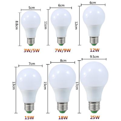 China 6000K huishouden LEIDENE Gloeilamp 300LM E27 B22 3W 5with een Geleide bol met IC-Bestuurder Te koop