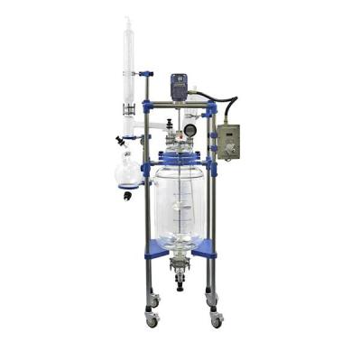 China 10-50L Explosion-Proof Glass Reactor for sale
