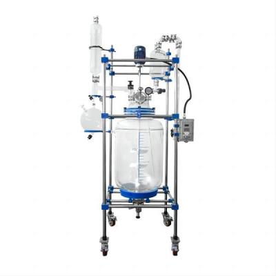 China 150-200L Customizable Laboratory Jacketed Chemical Glass Reactor for sale