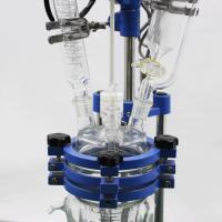 China Customizable Explosion Proof PTFE Material Jacketed Glass Reactor for New Material Synthesis for sale