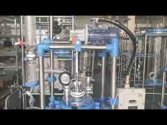 Big Volume 100L Jacketed Glass Reactor For Lab Chemical Usage