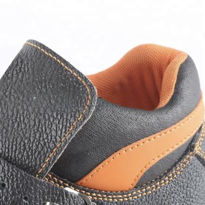 Cina Calzature di sicurezza senza pizzo da calzature da lavoro in cuoio da uomo in vendita