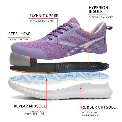 China Steel Toe Womens Safety Work Shoes Lightweight Breathable Shoes 6kv Insulation for sale