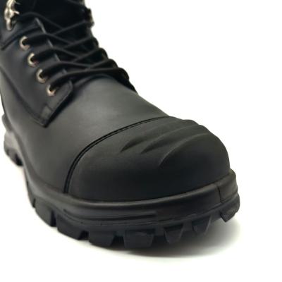 Cina Mid Top Style Martin Stivali Anti-Impatto / Anti-Puntura TPU Scarpe a cappello nero in vendita