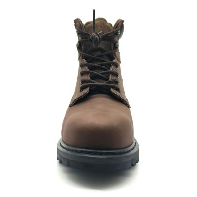 Cina Scarpe marroni in pelle vera Martin Mid Top Goodyear Welt Scarpe casual in vendita