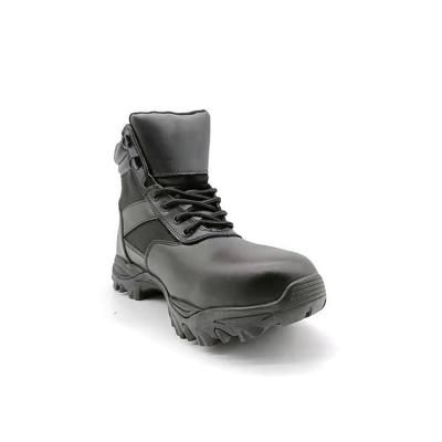 Cina Scarpe da combattimento a punta rotonda nera con suola in acciaio in vendita