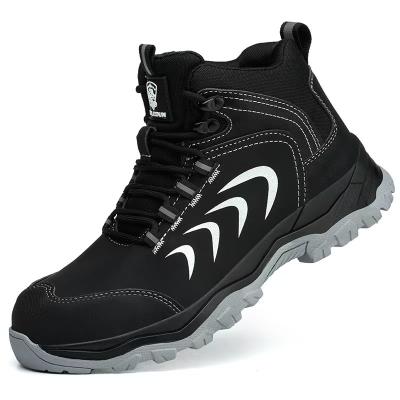 China Men's Lightweight Leather Hiking Boots Waterproof Outdoor Mountain Shoes for sale