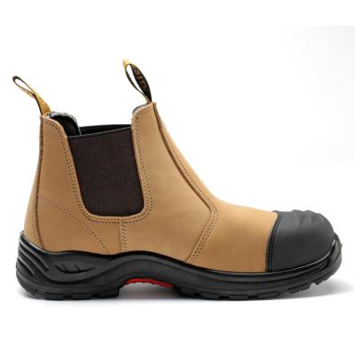 Cina Pelle di mucca marrone Pelle di mucca Pu+Tpu Sole Scarpe di sicurezza da donna Acciaio punta anti frantumazione Piastra di acciaio anti prova in vendita