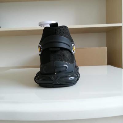 Cina Calzature da lavoro con bottone rotante di gomma di acciaio BOA Flying Knit Confortevoli calzature di sicurezza con suola intermedia in kevlar e suola in PU in vendita