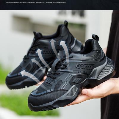 Cina Scarpe da lavoro in maglia volante TPU con intersuola in Kevlar, puntale in acciaio anti-perforazione e suola in EVA traspirante in vendita