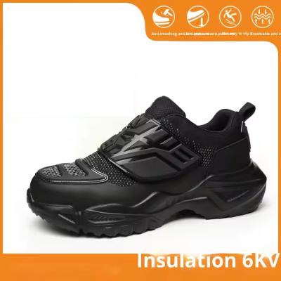 Cina Calzature di sicurezza elettriche Uomini Isolato 6kv Calzature da lavoro TPU mesh con Kevlarr Anti pugnalare Calzature di sicurezza di plastica punta anti-sfaccettatura in vendita