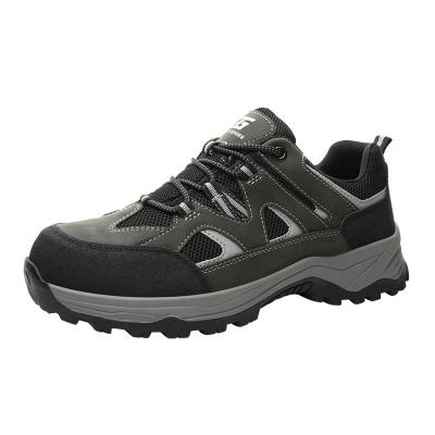 Cina Scarpe da lavoro in microfibra nera con tomaia in maglia volante, puntale in acciaio e soletta anti-perforazione in Kevlar per la sicurezza industriale in vendita