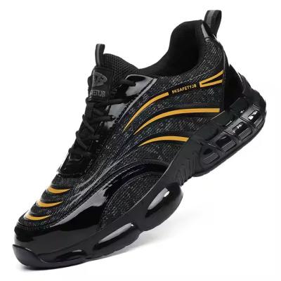 China Black Superfine Steel Wire Fabric Work Shoes TPU Safety Shoes Kevlar Anti-stab EVA Sole Work Shoes Comfortable Safety Shoes for sale