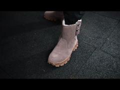 Security Work Boots Unisex Suede Safety Boots Beef Tendon Sole Welder's Boots Anti-proof Work Shoes