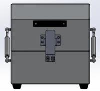 China Pneumatic Clamshell RF Shielding Box 80dB Isolation 900MHz to 60GHz for 5G WiFi Testing for sale