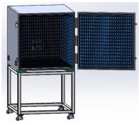 China Acoustic RF Chamber 580x580x670mm RF Isolation 80dB 900MHz-8GHz for sale