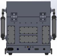 China Pneumatic RF Shield Box Clamshell Type EMI Shielding 0.5-6GHz for WiFi Router Testing for sale