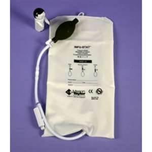 China ISO CE 2000ml 5cm length Transparent disposable medical grade PVC pressure infusion bag for sale