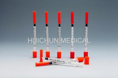 China 30G / 29G / 27G / 26G Disposable Insulin Syringe for Hypodermic and Muscle Injection for sale