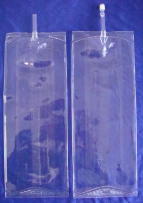 China Single port , disposable clear medical PVC drip / infusion bag for hospital for sale