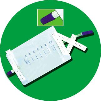 China 1000ml / 2000ml Anti - Reflux Flutter Valve and Push Pull Valve Disposable Urine Leg Bags for sale