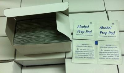 China Medical Consumables Injection Alcohol Prep Pads / Swab For Disinfection Use for sale