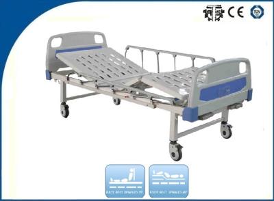 China Manual Crank Beds Adjustable Two Functions Patient ICU Hospital Bed for Medical Treatment for sale