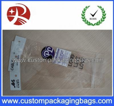 China Eco-friendly Custom Packaging Bag Plastic OPP Pringed / Clear with Header for sale